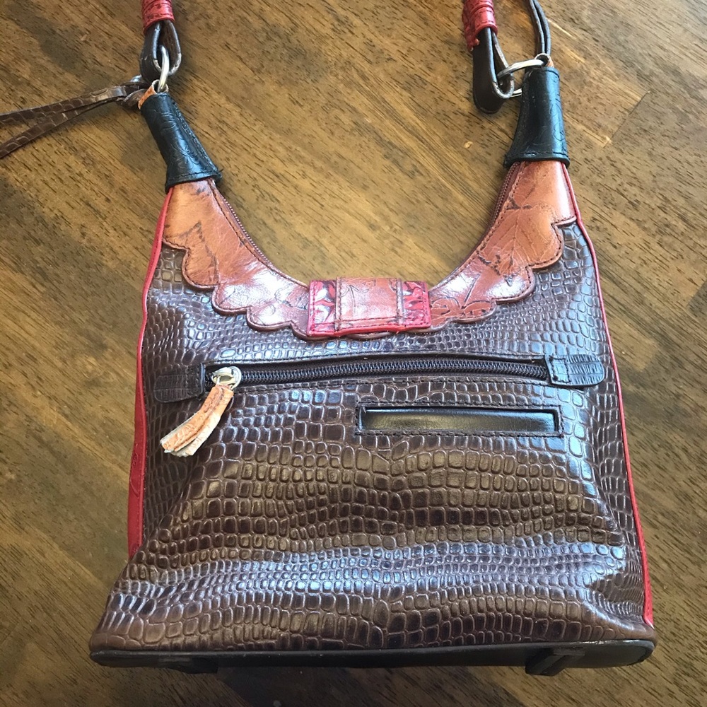 Mc Marc Chantal Tooled Leather Purse - Gem